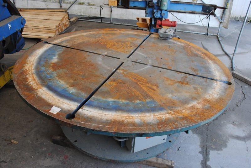 120000 lb. Ransome, floor turntable, 8' table, variable speed, 460 V ...