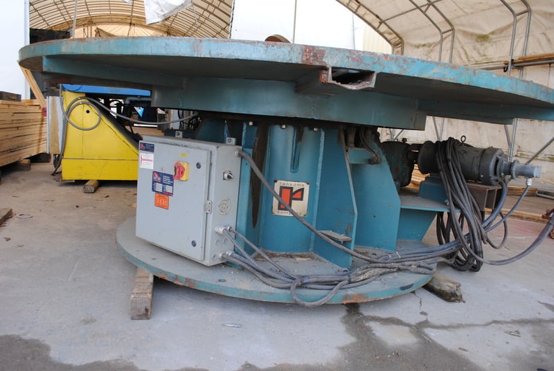 120000 lb. Ransome, floor turntable, 8' table, variable speed, 460 V ...