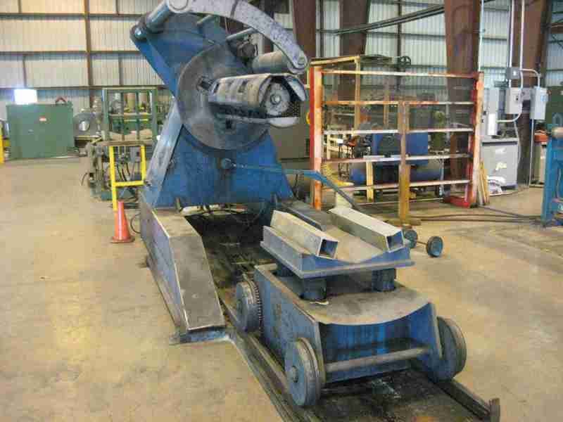 60" Iowa, 16 gauge slear, 10000 lb., entry coil car, stacker, recoiler ...