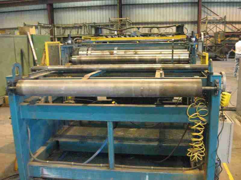 60" Iowa, 16 gauge slear, 10000 lb., entry coil car, stacker, recoiler ...