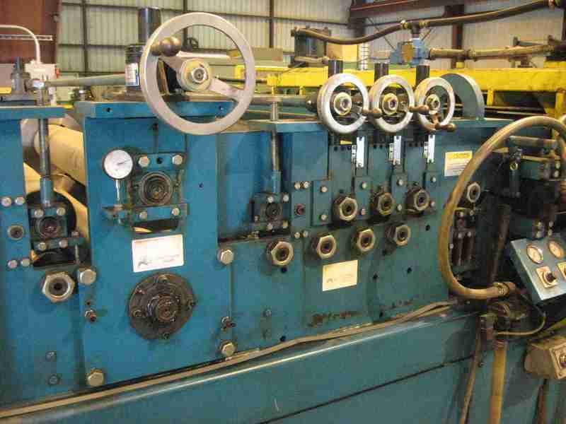 60" Iowa, 16 gauge slear, 10000 lb., entry coil car, stacker, recoiler ...