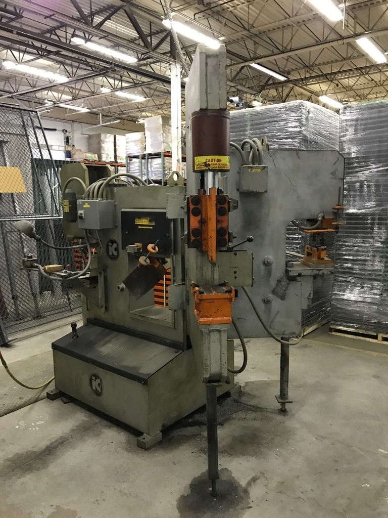 5" x 5" x 3/8" Iron Crafter #HMW70-70, ironworker, 70 ton, 15" throat ...