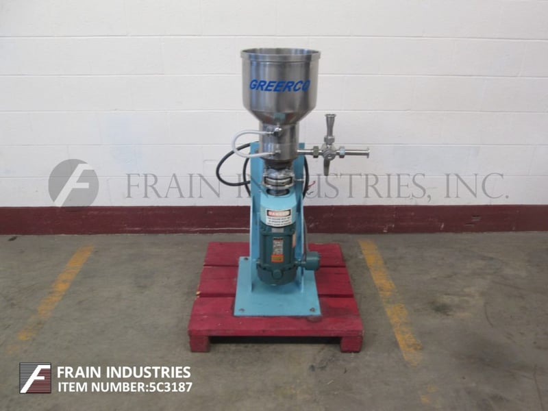 Greerco #W250V, colloid mill capable of complete dispersion ...