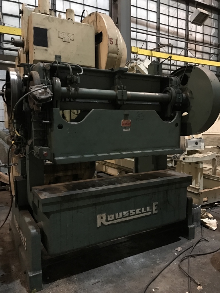 60 Ton, Rousselle #6B76, 2" stroke, 12" Shut Height, 3" adj., 50 SPM ...