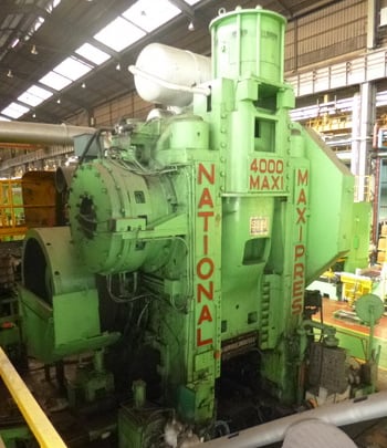 4000 Ton, National #MAXI (new style) mech.forging press, 15" stroke, 39 ...