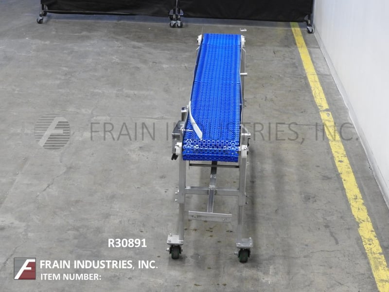 12" wide x 9' long, Nercon, Stainless Steel table top conveyor ...