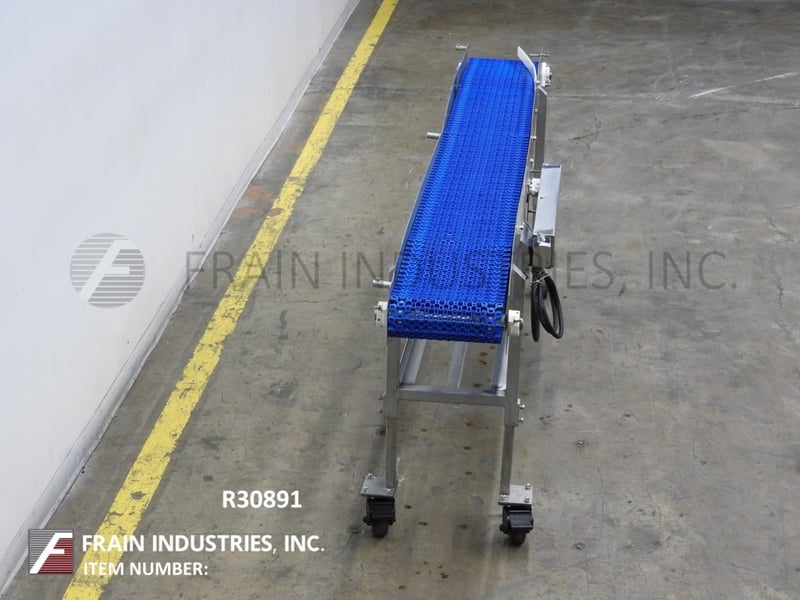 12" wide x 9' long, Nercon, Stainless Steel table top conveyor ...