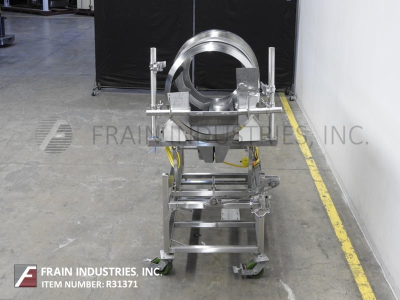 Stainless Steel, continuous motion, rotary ribbed coating drum, 28" ID ...