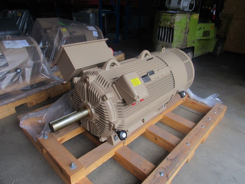 250 HP 900 RPM General Electric, Frame 5010/5011L, TEFC, BB, new, 2300/ ...
