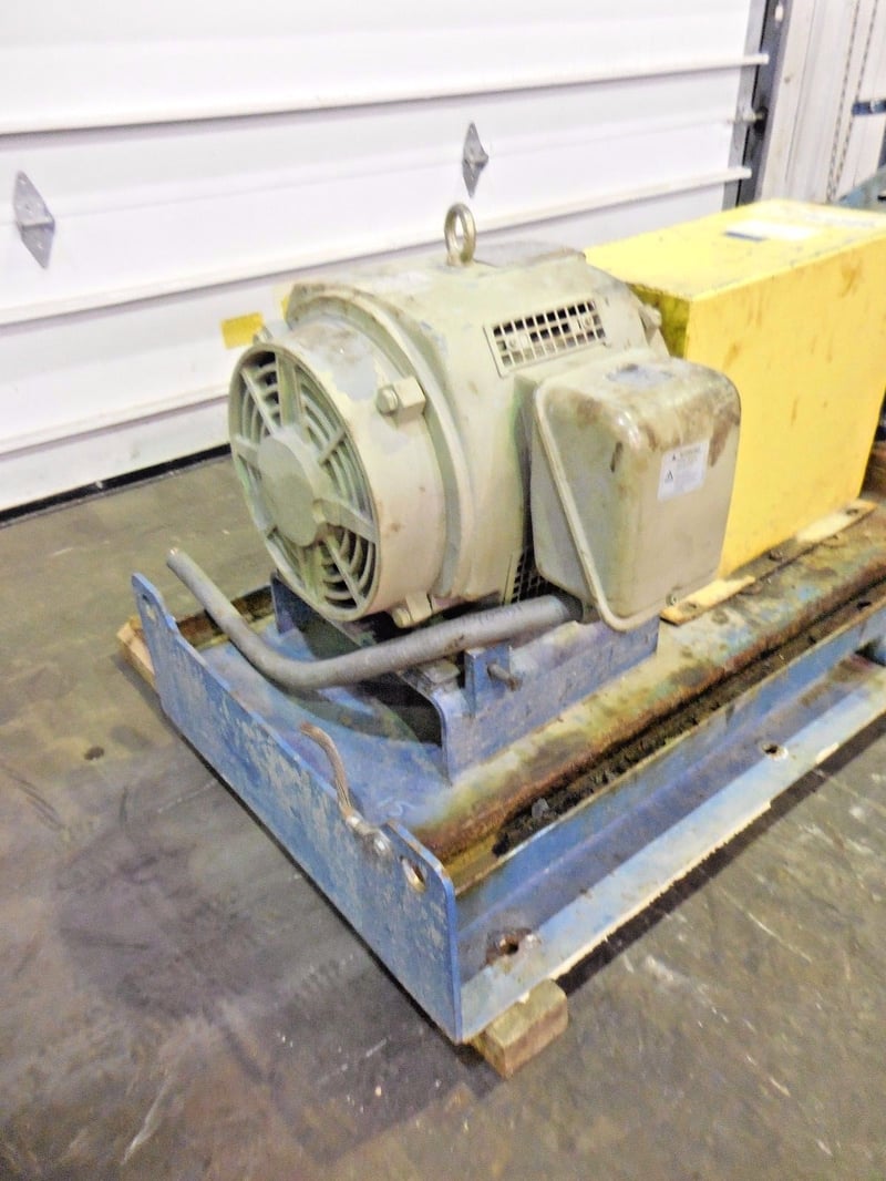 Metso #MM150-LHC-D, slurry pump with 15 HP motor & frame, 6" inlet, 4 ...