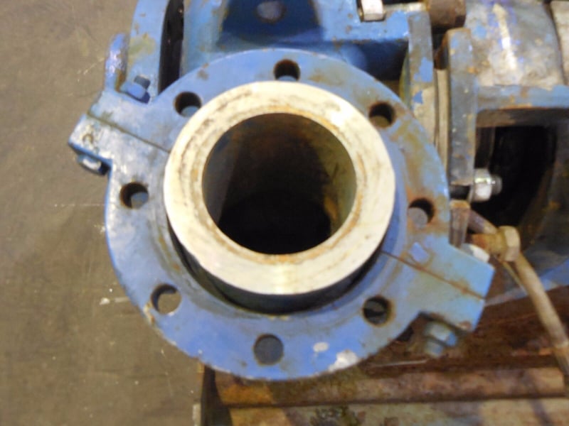 Metso #MM150-LHC-D, slurry pump with 15 HP motor & frame, 6" inlet, 4 ...