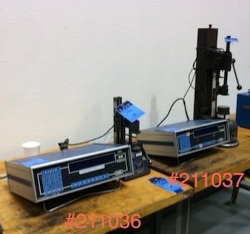 Link-Belt #EL-4, digital spring tester, 100 lb. capacity, 6" travel, 12 ...