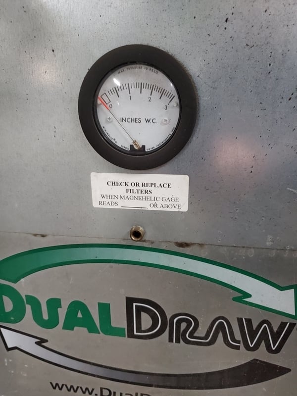 Dual Draw down draft table, 94" L x 44" W perforated metal table, 23" H ...