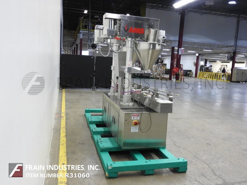 AMS #A500, automatic, in line, dual head, stainless steel, auger filler ...