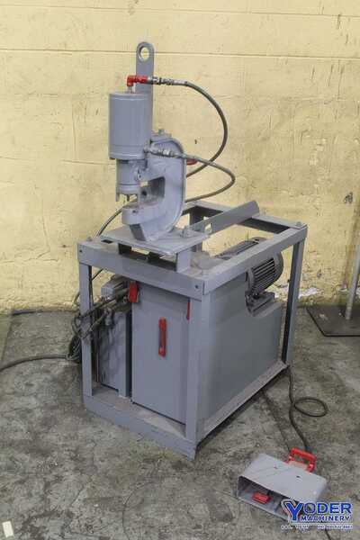20 Ton, Fabriline #FP20-6, C-frame hydraulic flange punch, 7/8" stroke ...