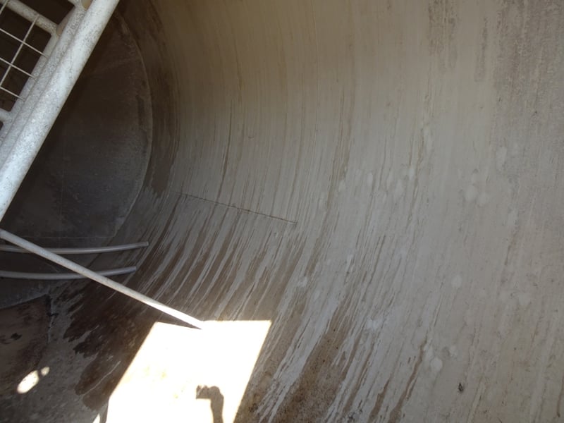 Mild Steel Silo, 1750 cu.ft., 12' x 15', cone bottom, dust collector ...