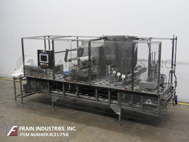 Holmatic #PR-3S, 3 lane, inline, Stainless Steel, cup filler, roll ...