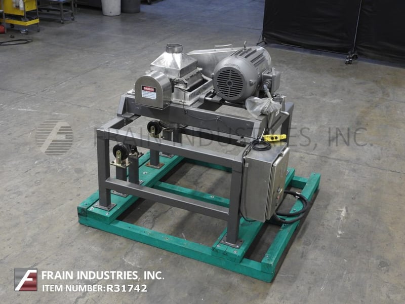 Fitzpatrick #DKAS012, Stainless Steel hammermill, 12" x 12" feed throat ...