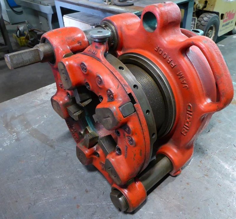 2.5" - 4" Ridgid #141, geared pipe threader, one set of dies, jam-proof ...