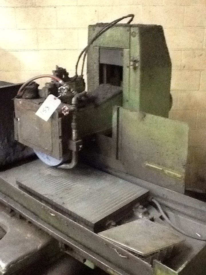 15.5" x 23.5" Nagase #SG-64, hydraulic surface grinder, electromagnetic ...