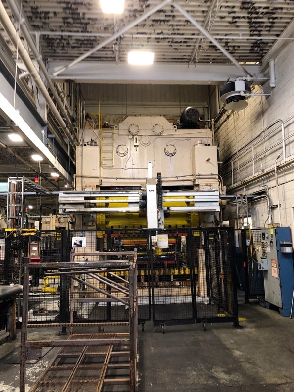 660 Ton, Heim #S2-660-120-66, straight side double crank press, 14 ...