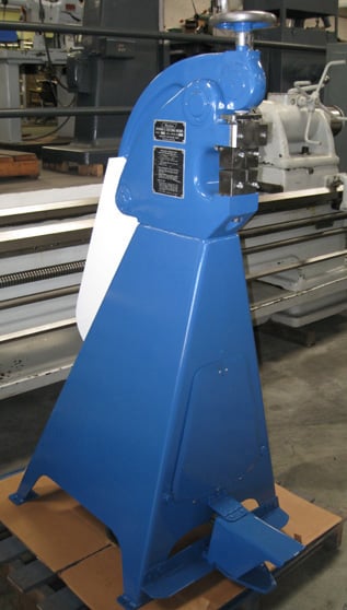 Marchant #4A, shrinking/stretching machine, 4" throat, pneumatic driven ...