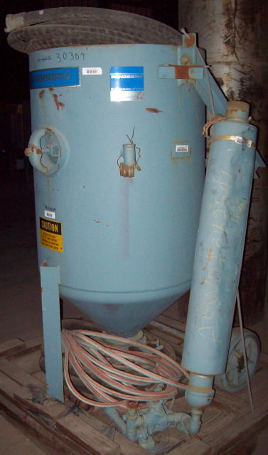 Pangborn #100AA-4, portable sandblasting tank, 100 psig, 10 cu.ft. tank ...