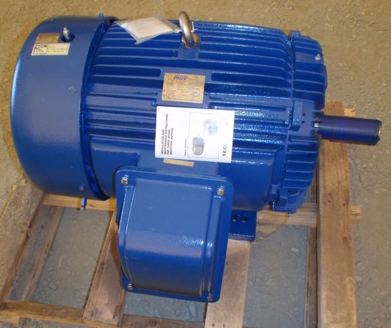40 HP 885 RPM Teco West, Frame 365T, 1.15 service factor, new surplus ...