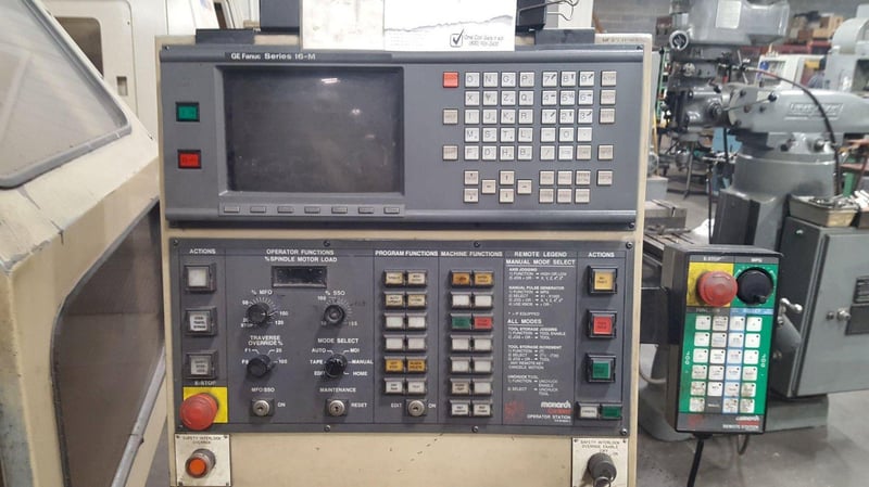 Monarch #VMC-45B, vertical machining center, Fanuc 16M, 30" X, 18" Y ...
