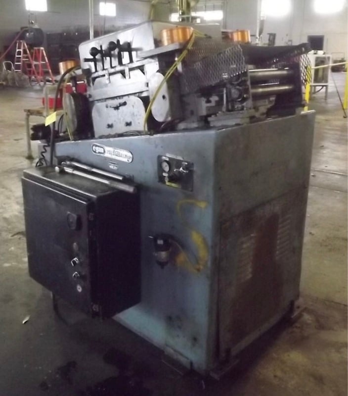 Egan #S30-615, 15" width, .030-.187", 3/4 rolls, powered infeed pinch ...
