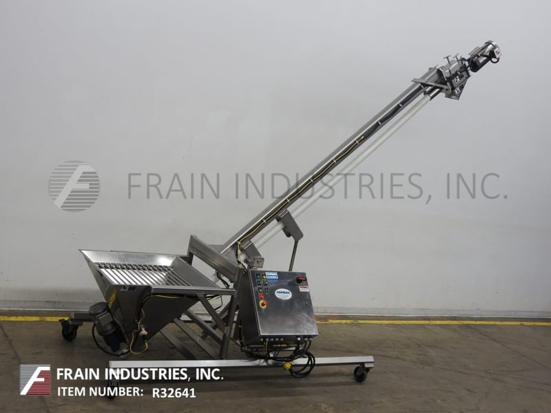 2-3/4" diameter x 14' long, Hapman #300 Series, screw conveyor and ...