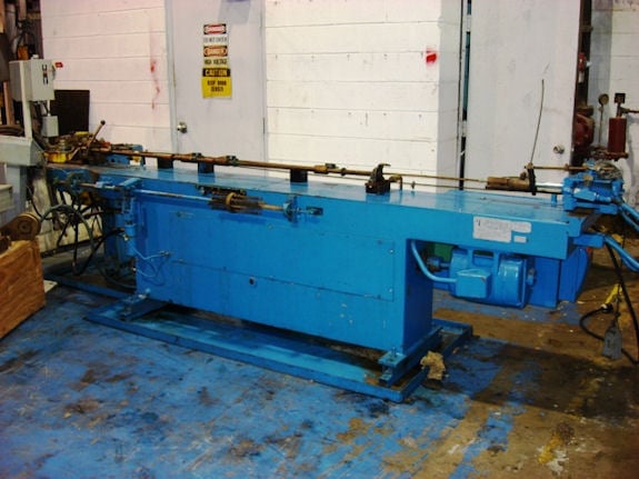 3/4" Pines, horizontal tube bender, 5 HP, hydraulic mandrel extractor ...