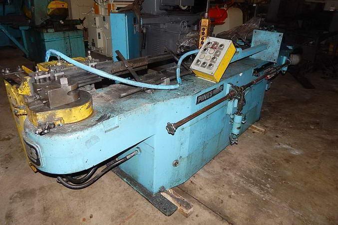 3" Pines #1-1/4, horiz tube bender, counter-clockwise bending head, 8 ...
