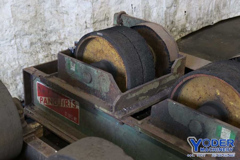 17 Ton, Pandjiris #PR100, tank turning rolls, 34000 lb., 13 HP, pendant ...