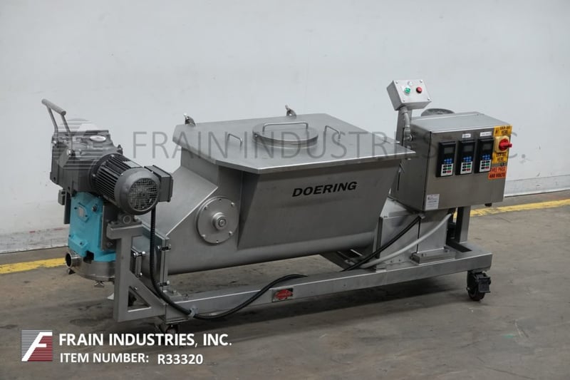 Doering #5PFL, Stainless Steel, twin screw pump feed system, control ...