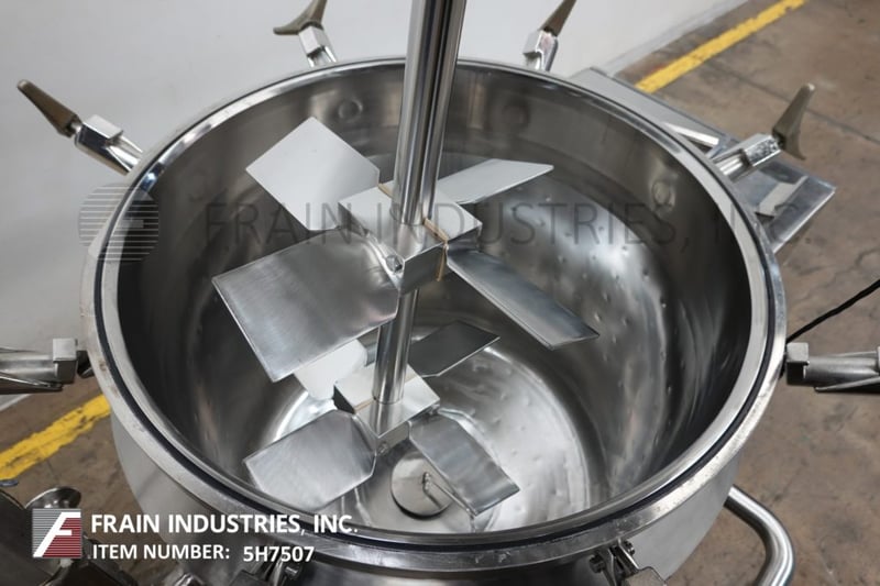 92 gallon W.H.E. Bio-Systems, 350 liter, 316 Stainless Steel, jacketed ...