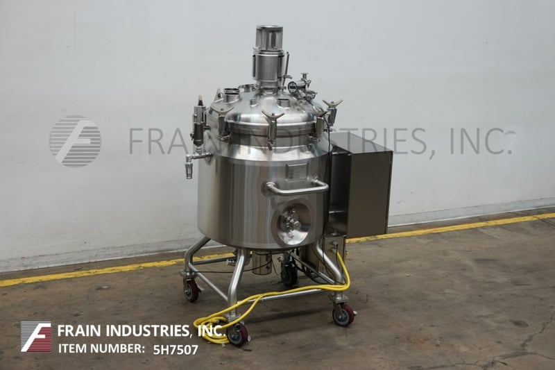 92 gallon W.H.E. Bio-Systems, 350 liter, 316 Stainless Steel, jacketed ...