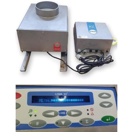 Loma #IQ2, drop thru freefall metal detector, 6.81" diameter aperture ...