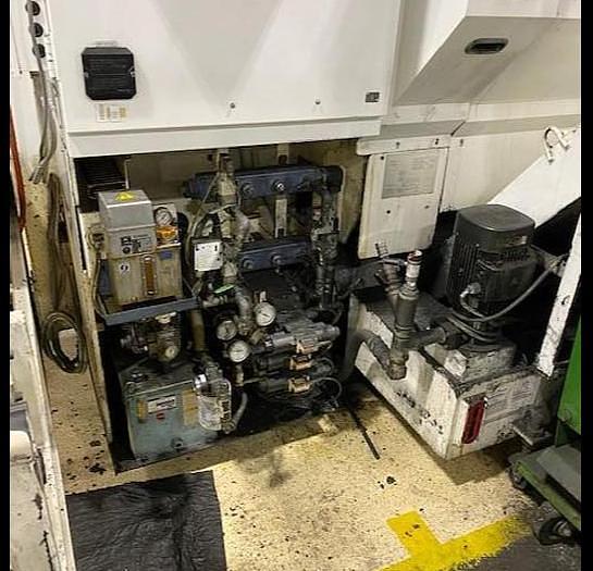 Fuji #TNW3500TR, twin spindle twin turret CNC lathe w/gantry load, 8 ...