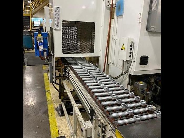 Fuji #TNW3500TR, twin spindle twin turret CNC lathe w/gantry load, 8 ...