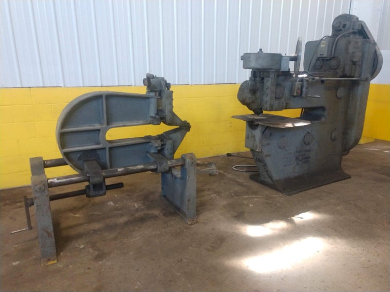 Kling #250, 1/4" x 36" rotary circle shear, 36" throat, 3/16" joggles ...