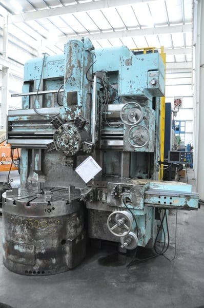 46" Bullard #75-Cutmaster, vertical turret lathe, 5-position turret ...