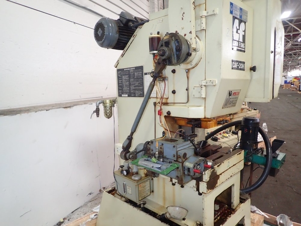 20 Ton, Chin Fong #CAF-20H, gap frame press, 200-400 SPM, palm buttons ...