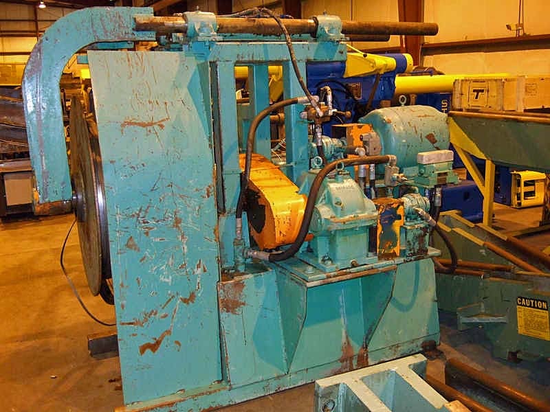 1" x .25" Murdock scrap winder, oscillating wind by hydraulic cylinder ...