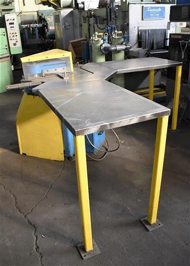 5/32" x 10" x 10" Americor #254, hydraulic corner notcher, foot treadle ...