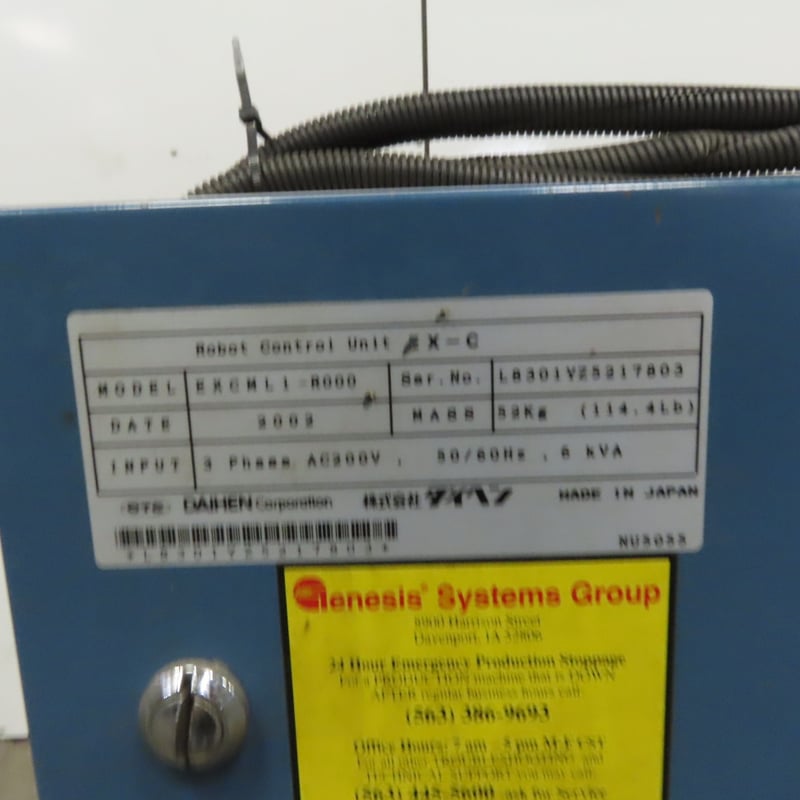 OTC Daihen, Almega EX-V6L, 6-Axis welding robot manipulator control ...