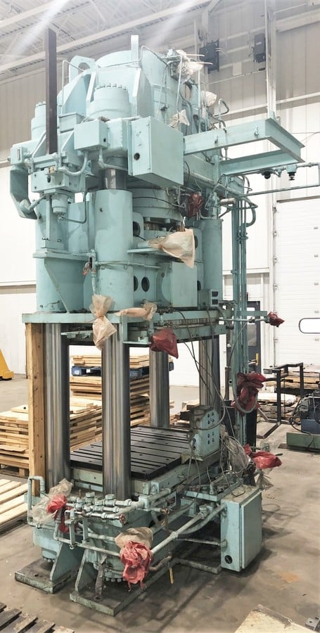 400 Ton, Dake 4-post molding, 20 stroke, 48" x 36" bed, 3 in stock ...