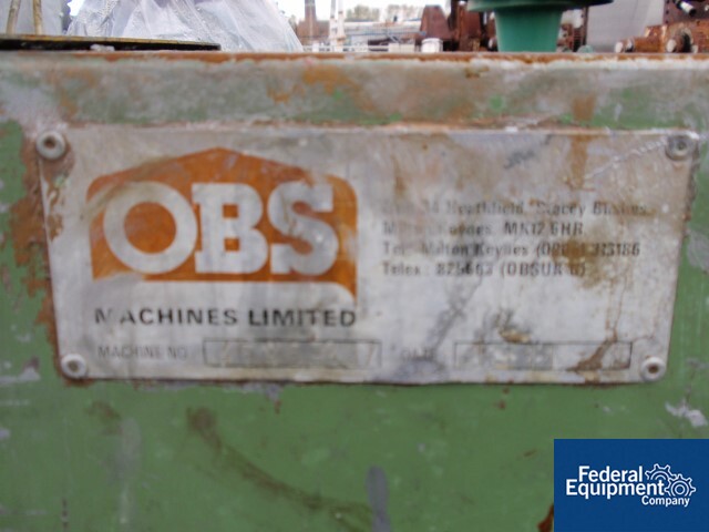 OBS, machine piston filler, stainless steel, single piston, feed hopper ...