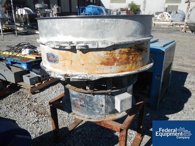 40" Kason, circular screen, Stainless & Carbon Steel, 1 deck, .5 HP ...