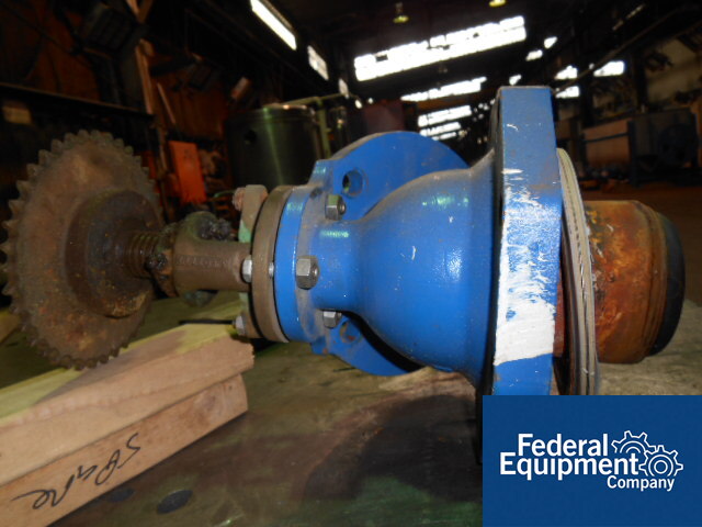 4" x 3" Pfaudler, Glass Lined Plug Valve w/Geared Plug Opening, #43565 ...